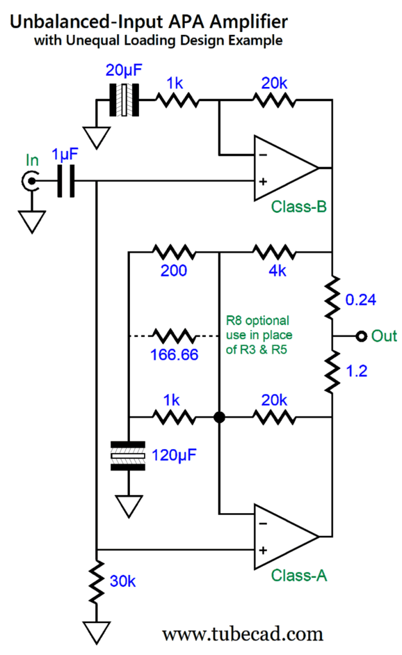Asymmetrical Parallel Amplifier